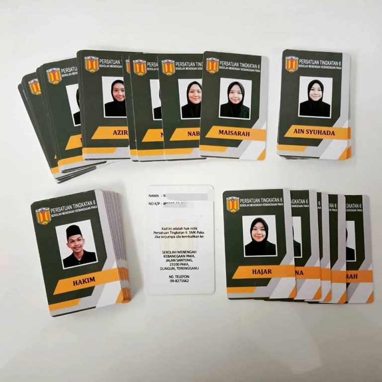 Kad Id Pelajar, Guru , Pekerja, Staf & event. (Rfid/Mifare Card ...